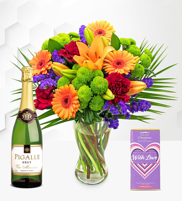 Joyful Fizz & Chocolate Gift | Prestige Flowers
