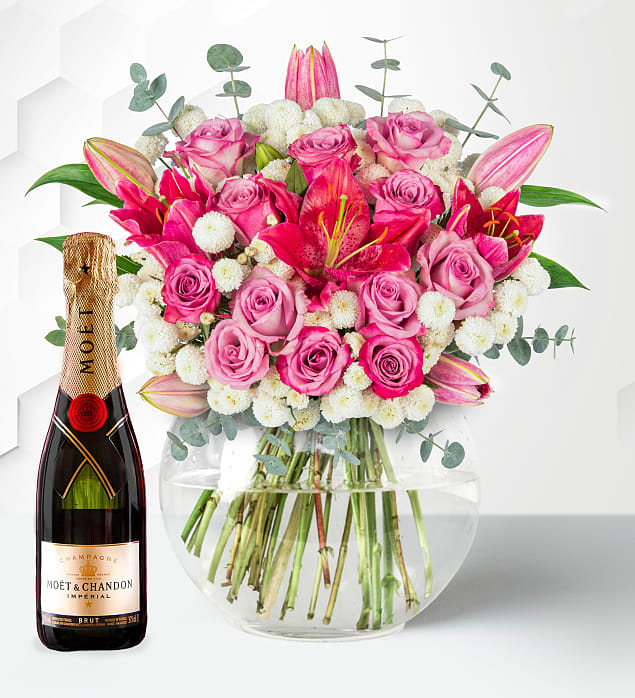 Paris & Moet | Prestige Flowers