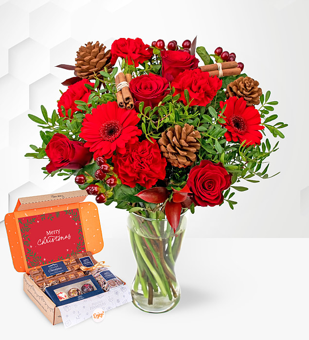 Festivity & Chocolate Postal | Prestige Flowers