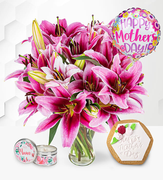 Stargazer Lilies Gift Bundle | Prestige Flowers